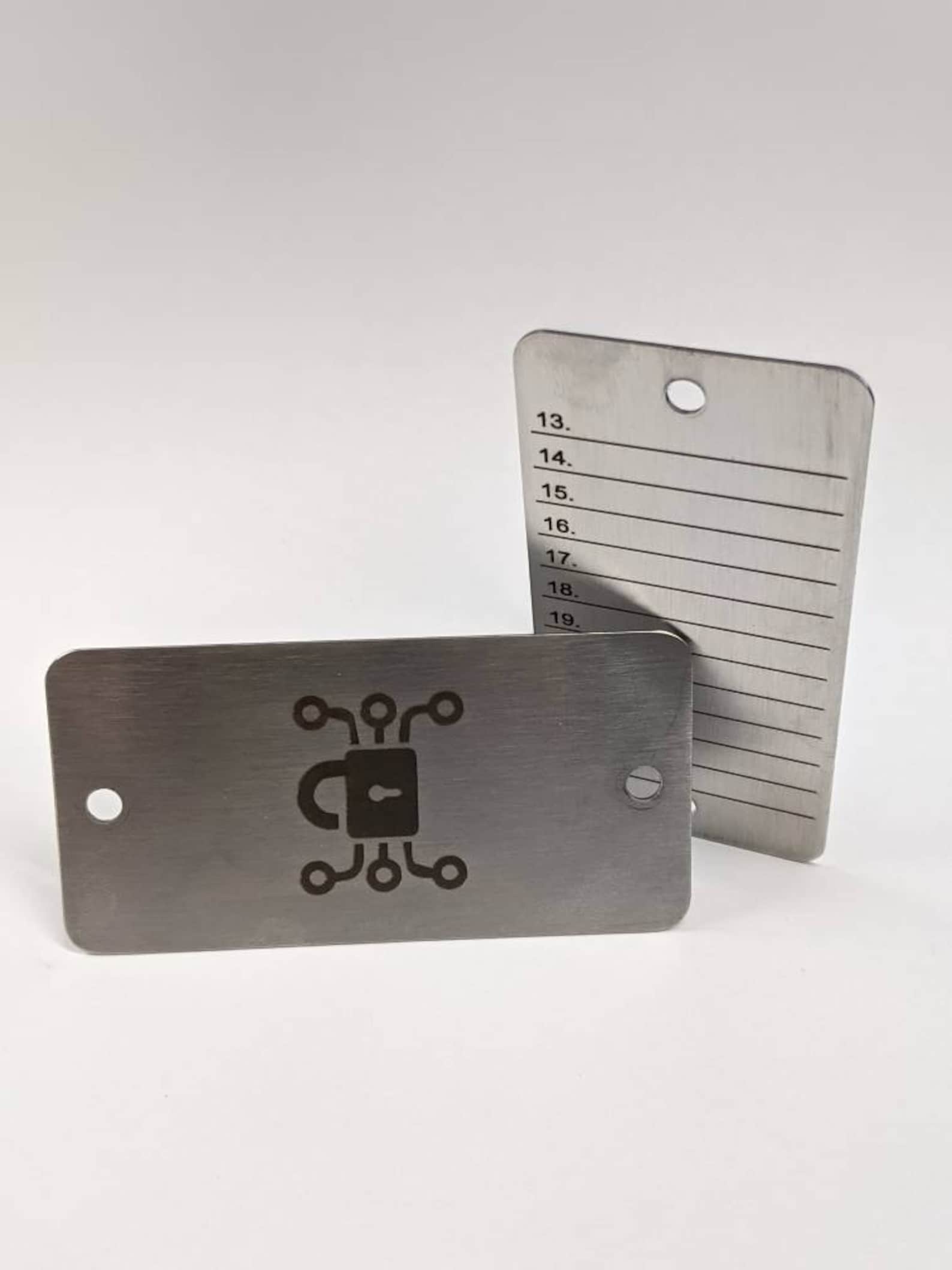 Crypto Seed Stainless Steel Hardware Wallet - Etsy