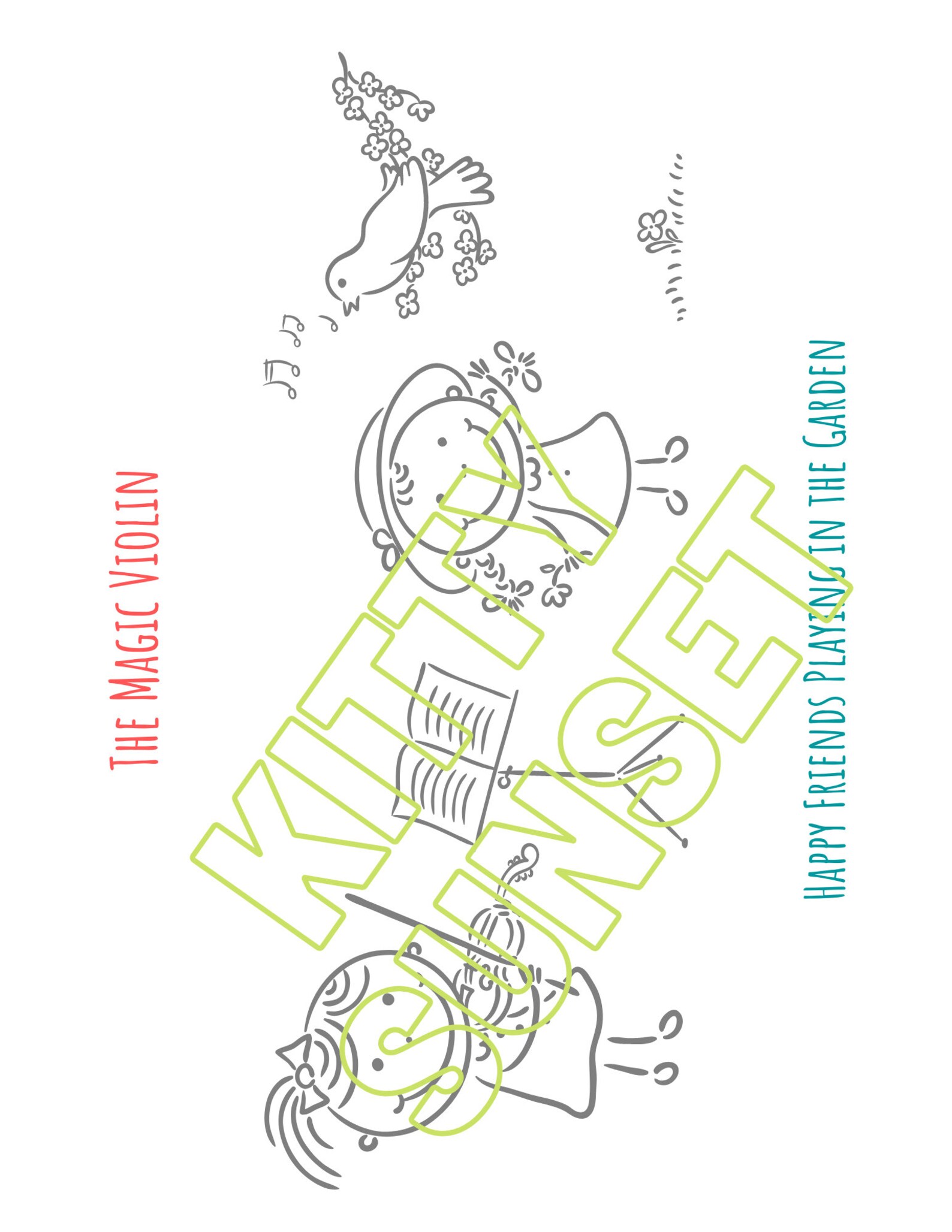 Violin Coloring Book for Children * Printable * Instant Download ...