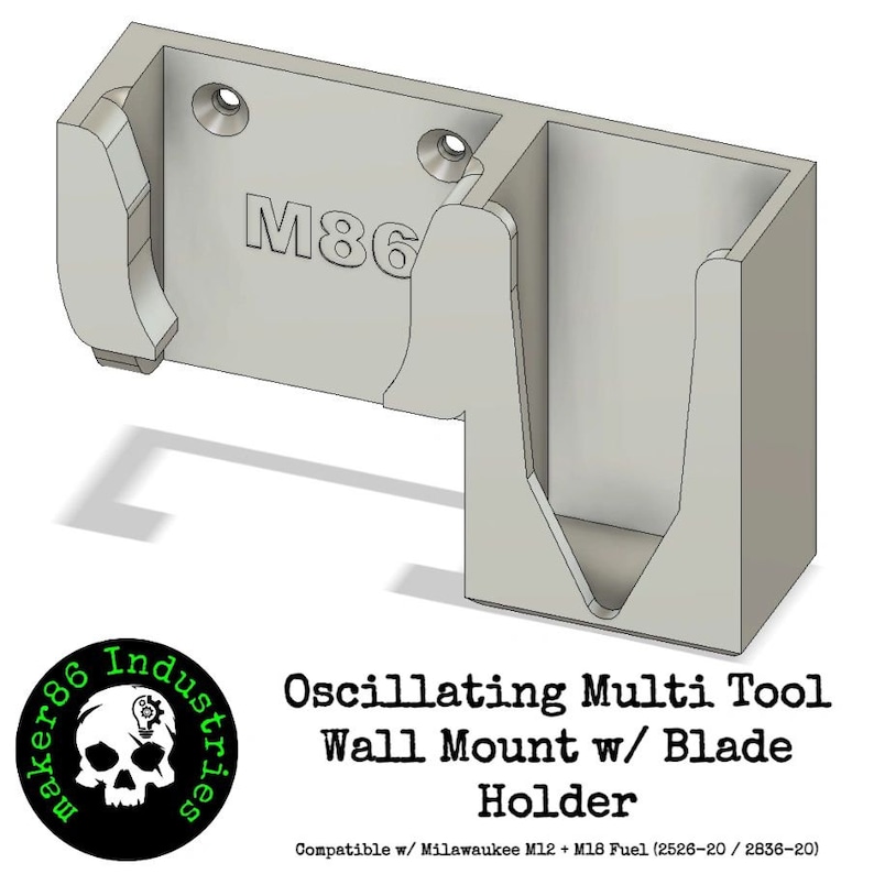 Oscillating Multi Tool Wall Mount Compatible W/ Milwaukee M12 + M18 ...
