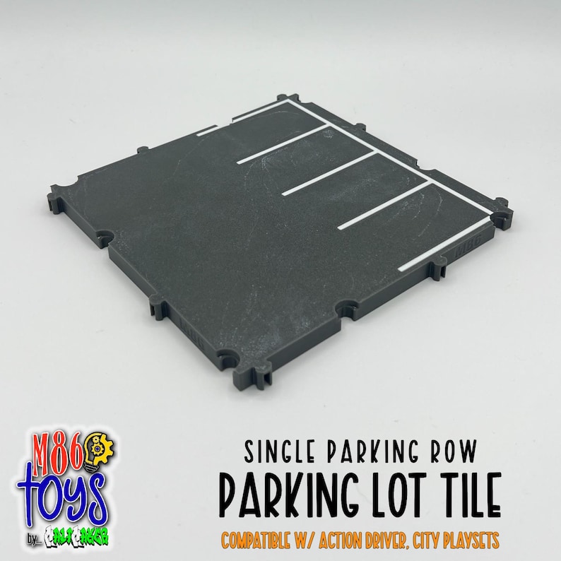 Interlocking Parking Lot Tile - Single Parking Lane - Compatible W ...