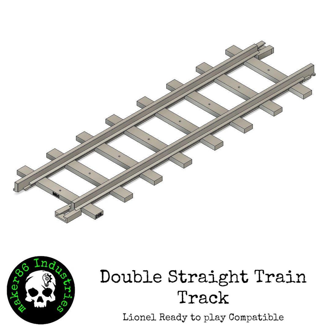 Double Straight Train Track - Lionel Ready to Play Compatible - Etsy