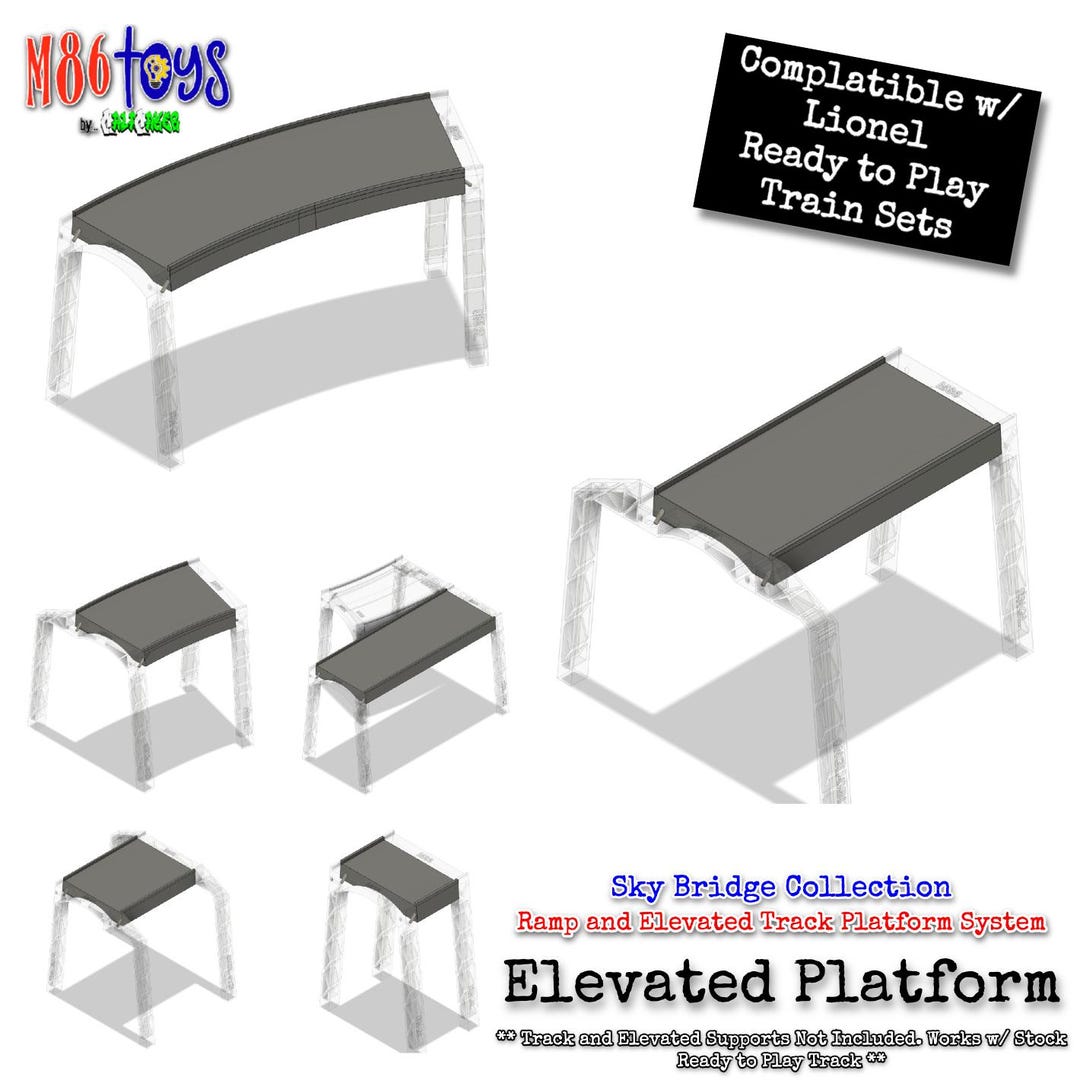 Elevated Train Track Platform – Sky Bridge Collection for Lionel Ready ...