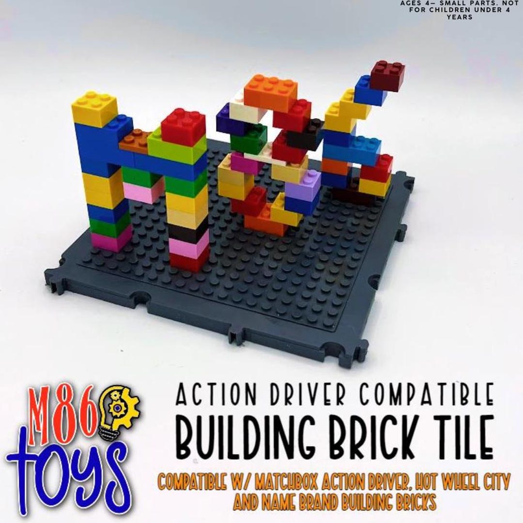 Building Brick Tile – Connects With Action Driver & Hot Wheel City - Etsy