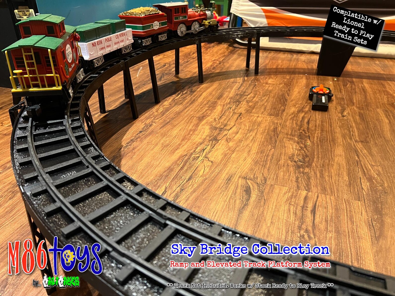 Elevated Platform Double Ramp – Sky Bridge Accessory for Ready to Play ...