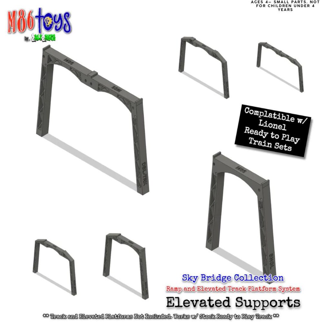 Elevated Train Track Platform Support – Sky Bridge Collection for ...
