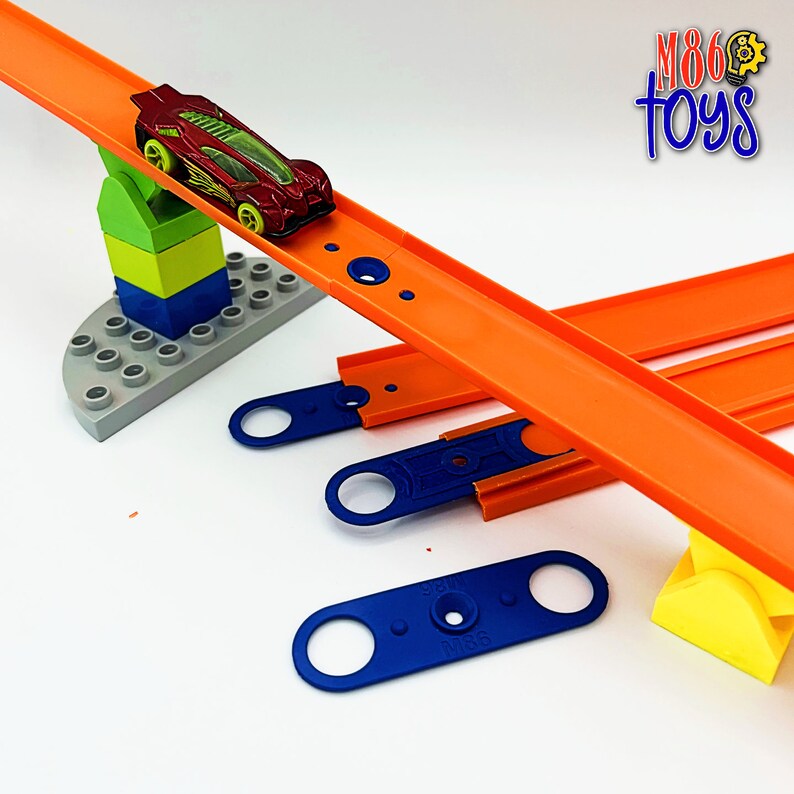 Easy Connect Premium Track Joiners 8 Pack Hot Wheels Track Compatible ...