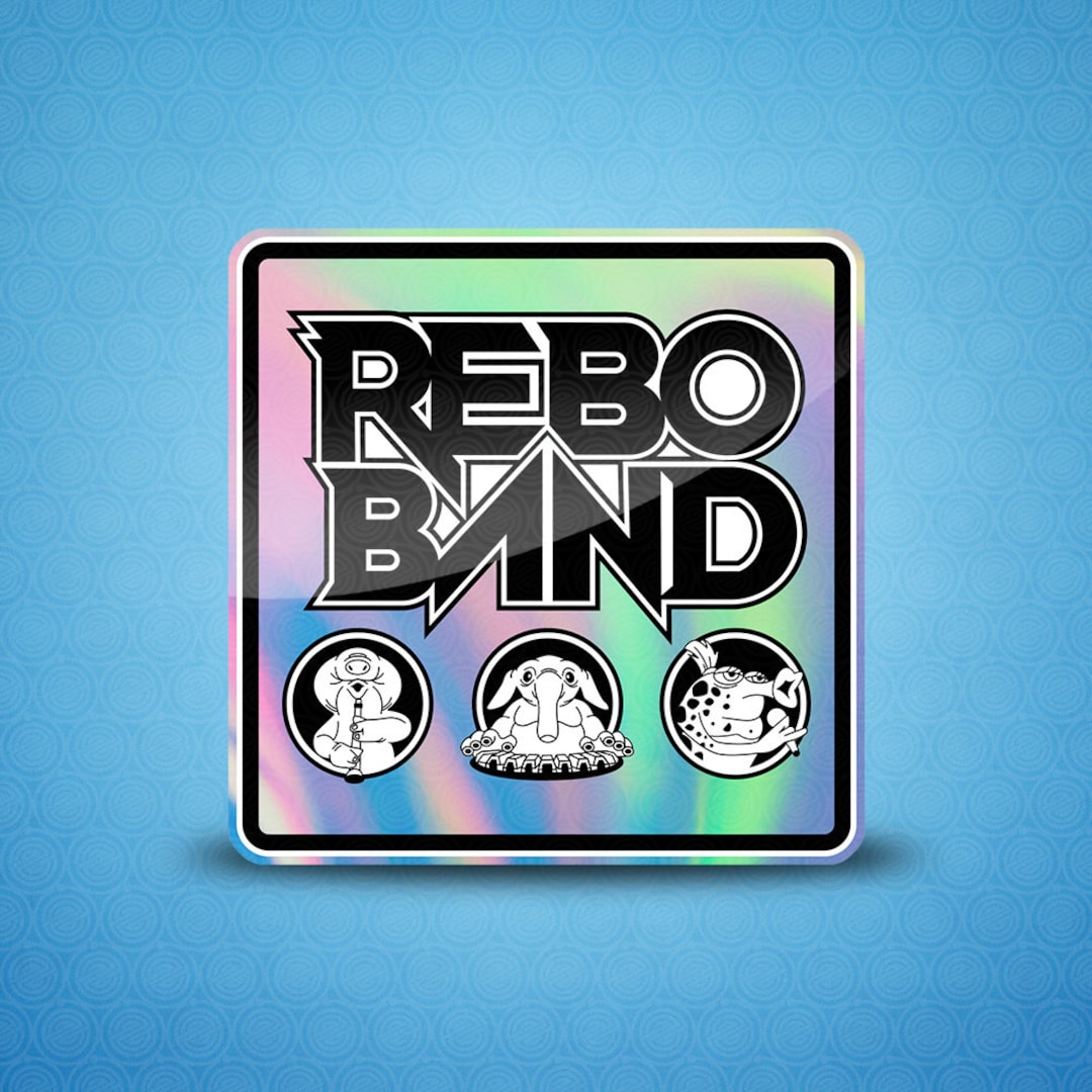 Rebo Band Holographic Sticker - Etsy