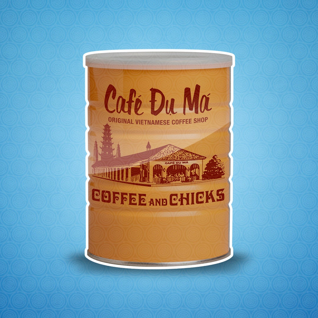 Vietnamese Coffee Shop Cafe Du Ma Sticker - Etsy