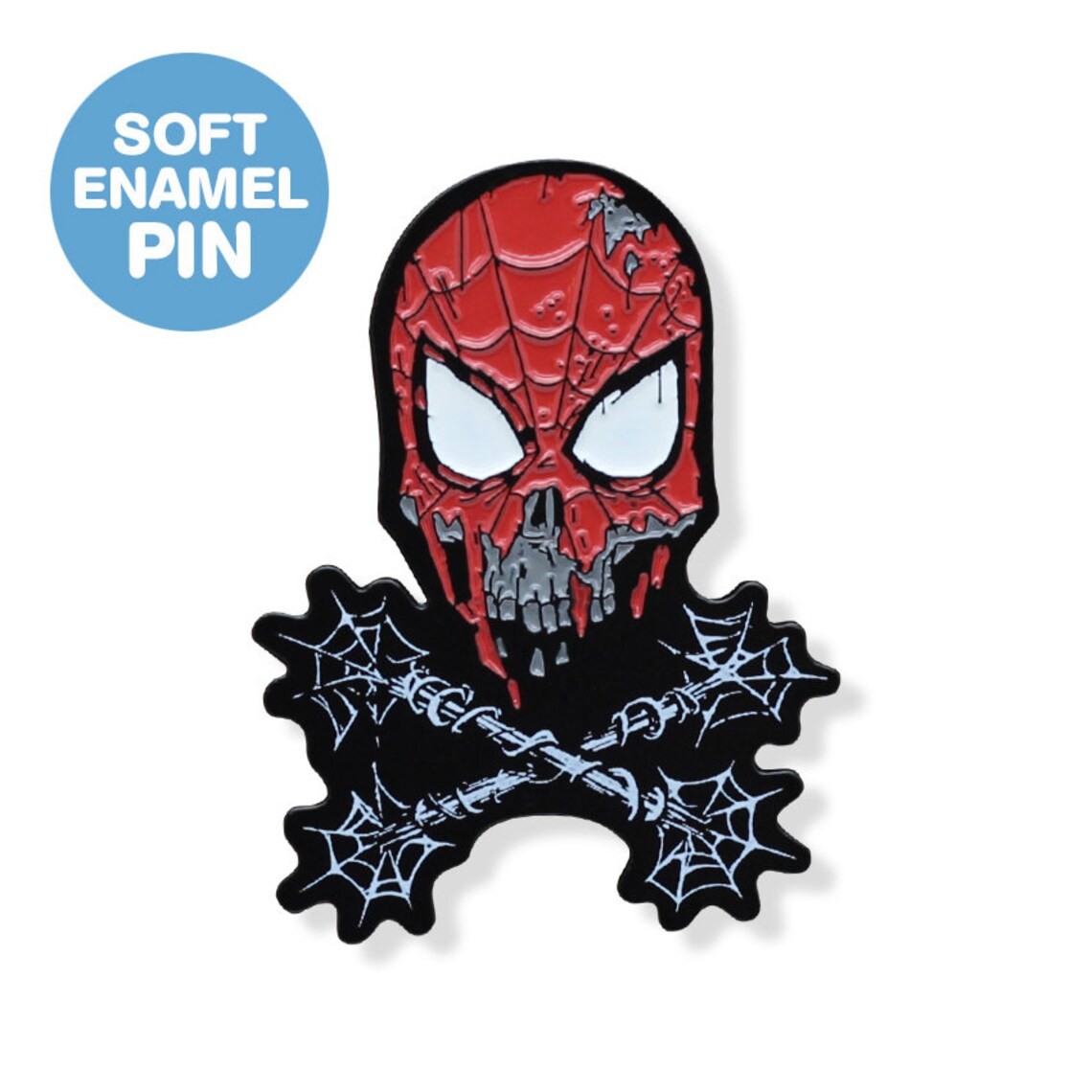Web Slinger & Crossbones Enamel Pin - Etsy