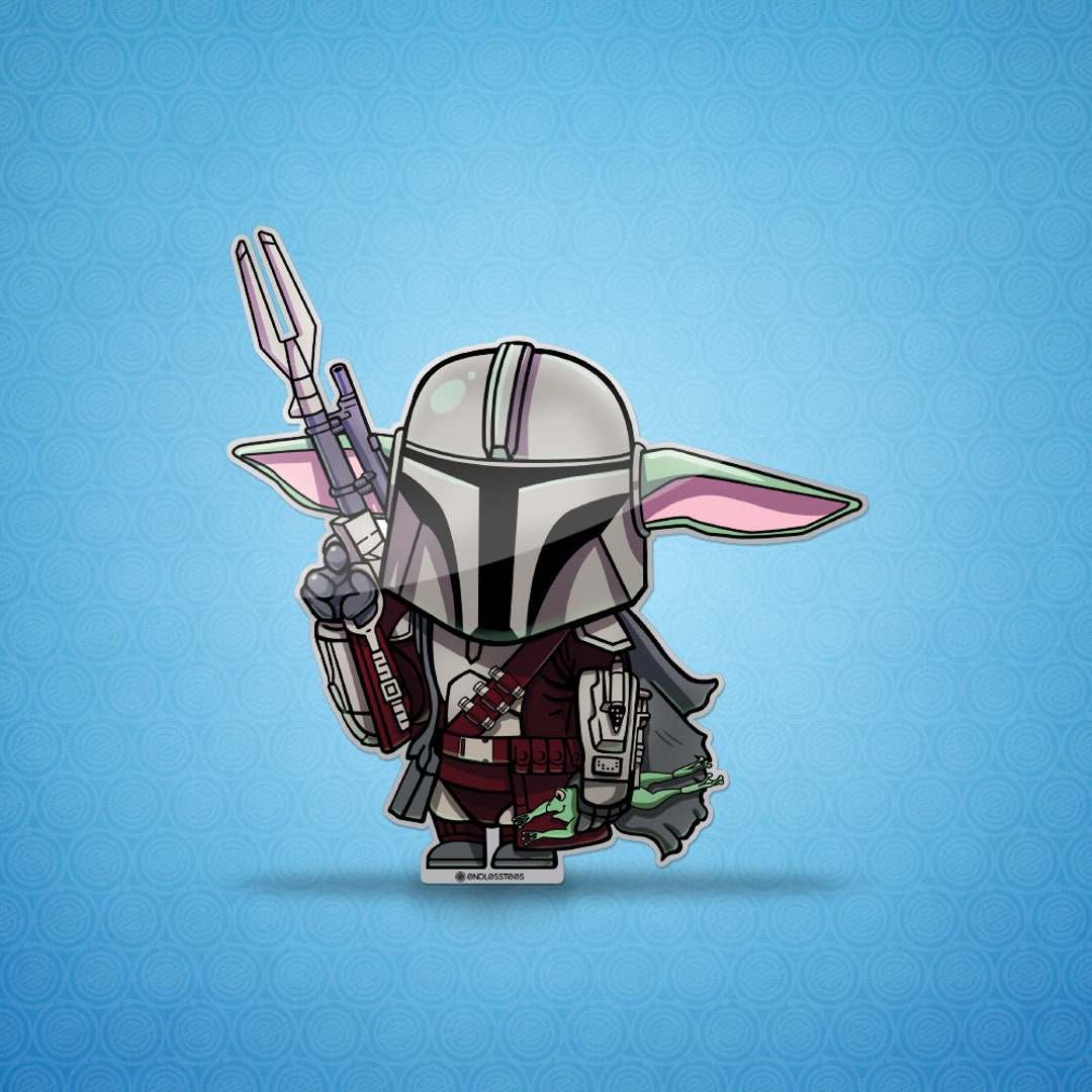 Mando Child Sticker - Etsy