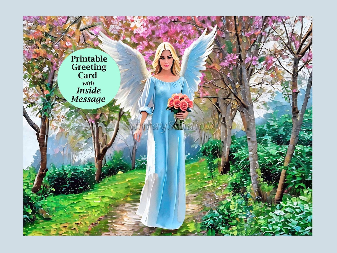 Guardian Angel Irish Blessing Greeting Card, All Occasion Card ...