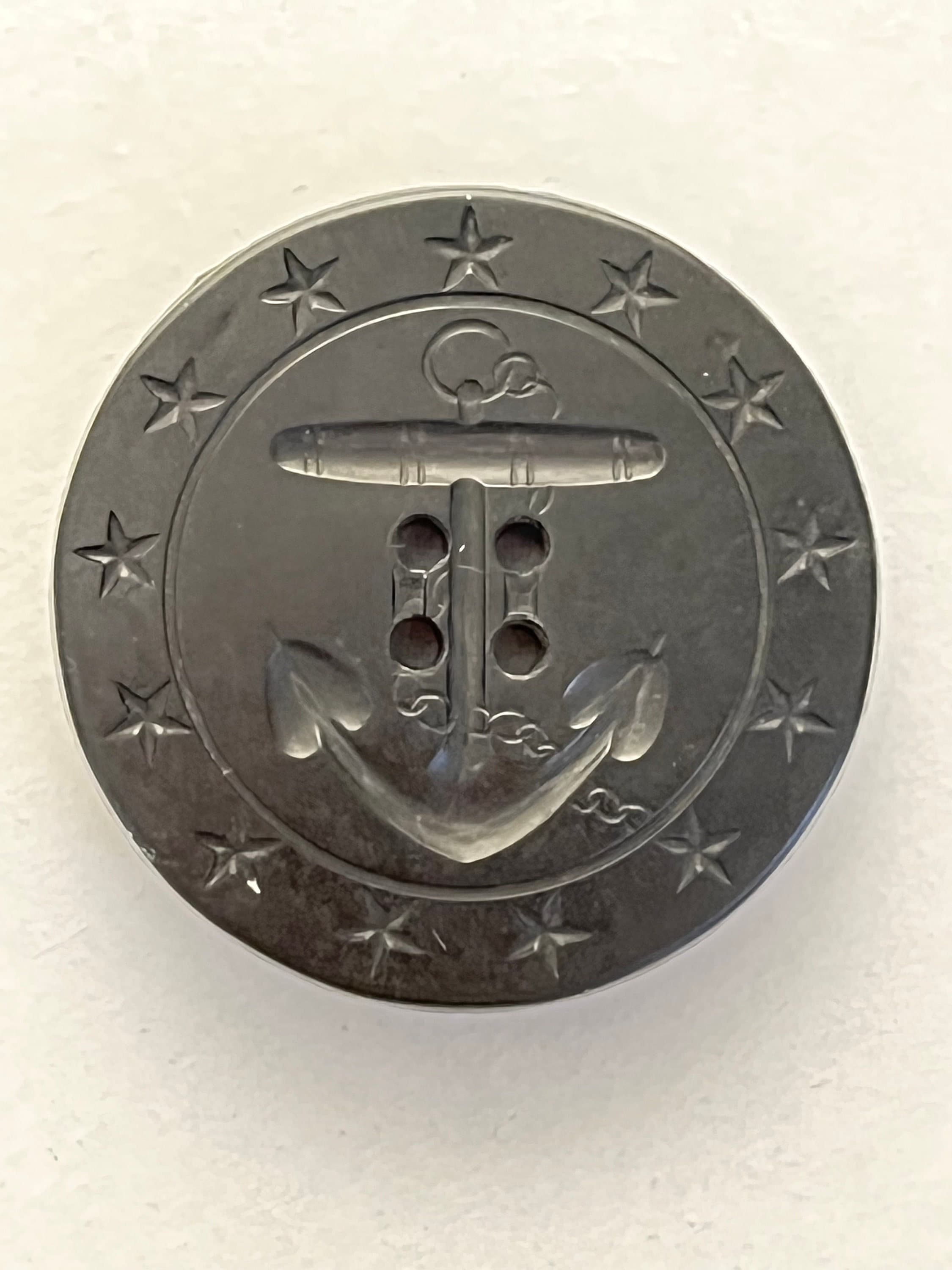 Antique U.S. Navy Button 1 1/2 - Etsy