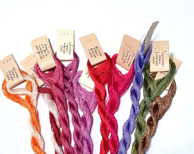 Antique, Edmar Brazilian Embroidery Thread, Rafia Out of Production 50 ...