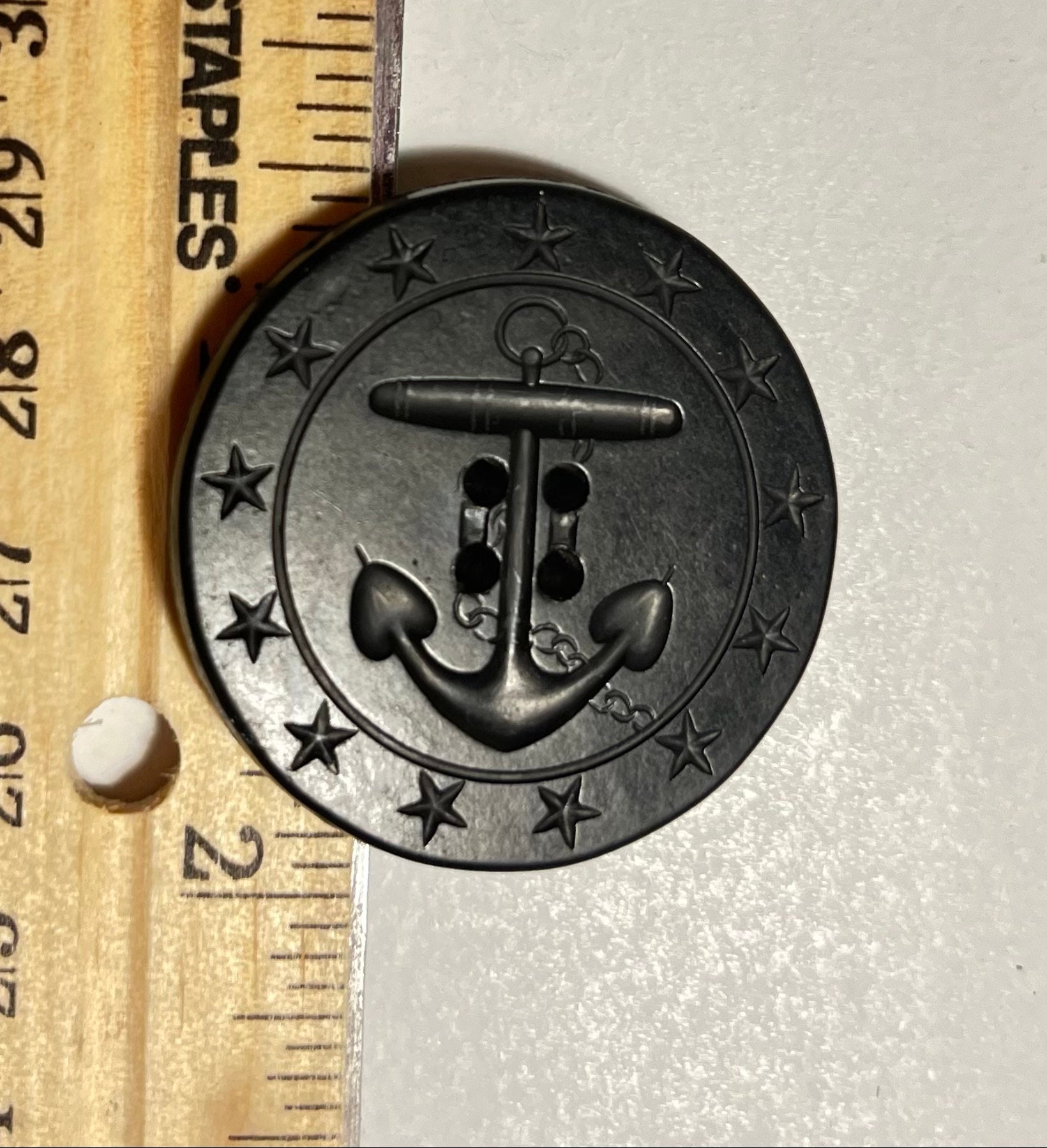 Antique U.S. Navy Button 1 1/2 - Etsy