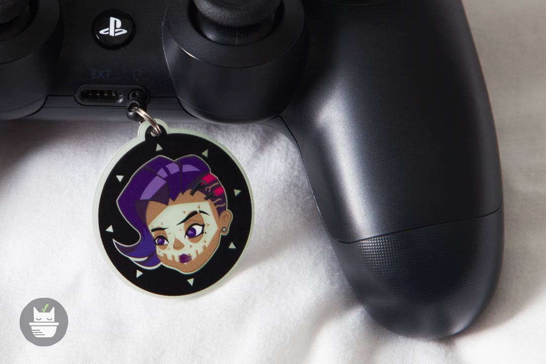 Glow in the Dark Sombra Charm/keychain/dust Plug Inspired by Overwatch ...