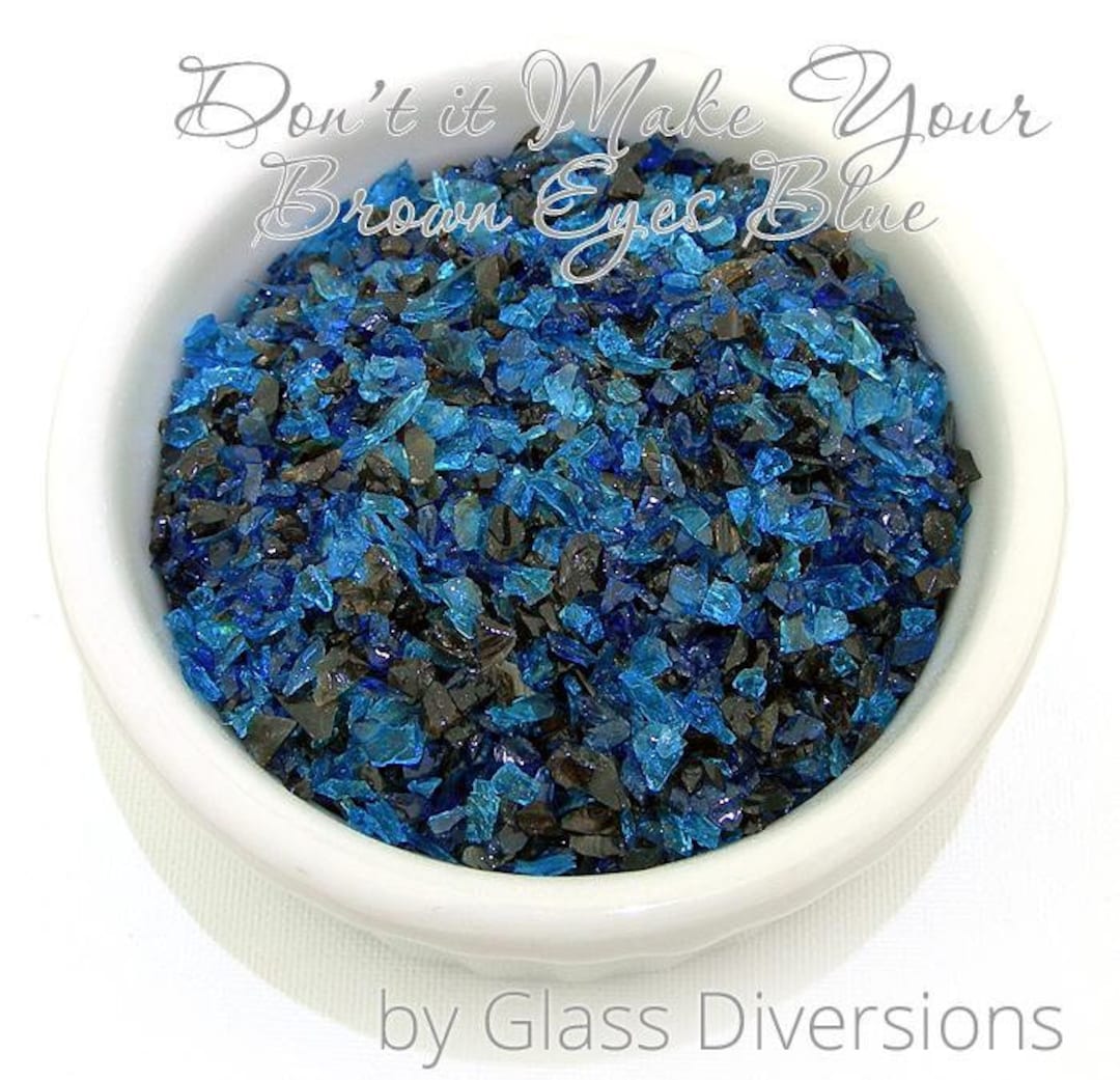 Don't It Make Your Brown Eyes Blue Frit Blend COE 96 - Etsy