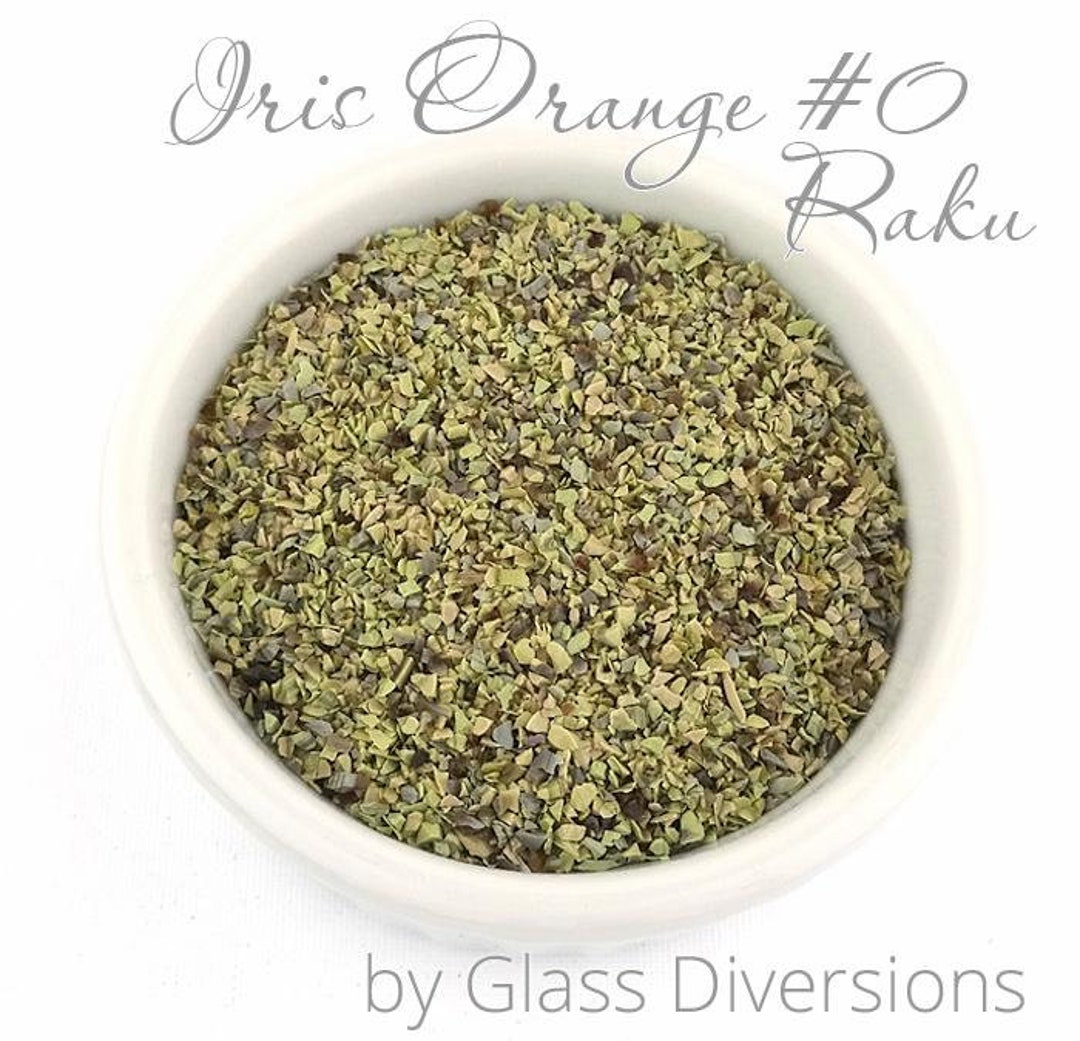 Iris Orange Raku Frit #0 COE 96 - Etsy