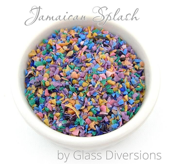 Jamaican Splash Frit Blend COE 96 - Etsy