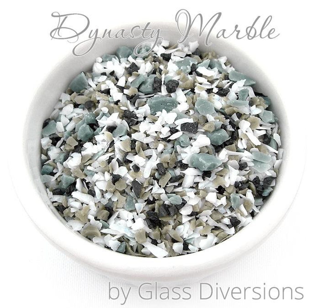 Dynasty Marble Frit Blend COE 96 - Etsy