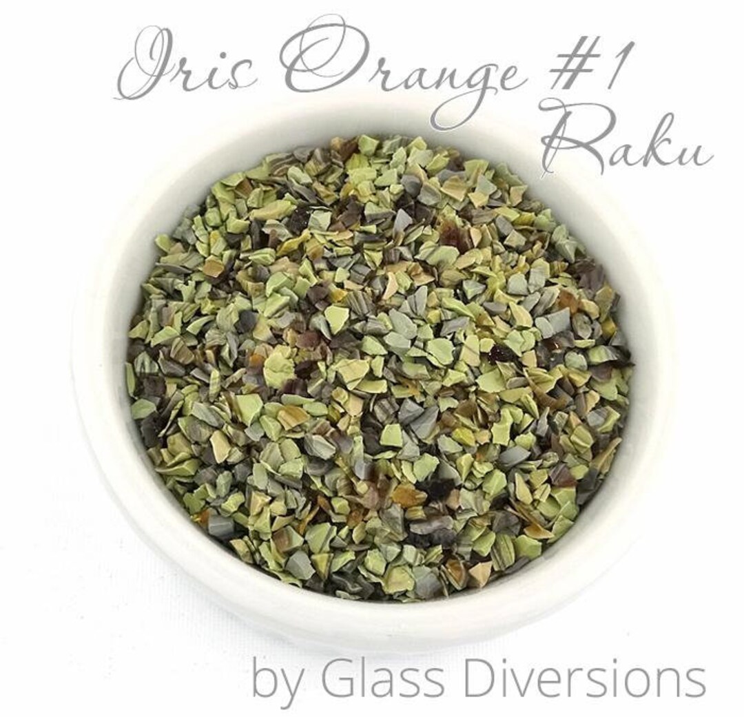 Iris Orange Raku Frit #1 COE 96 - Etsy