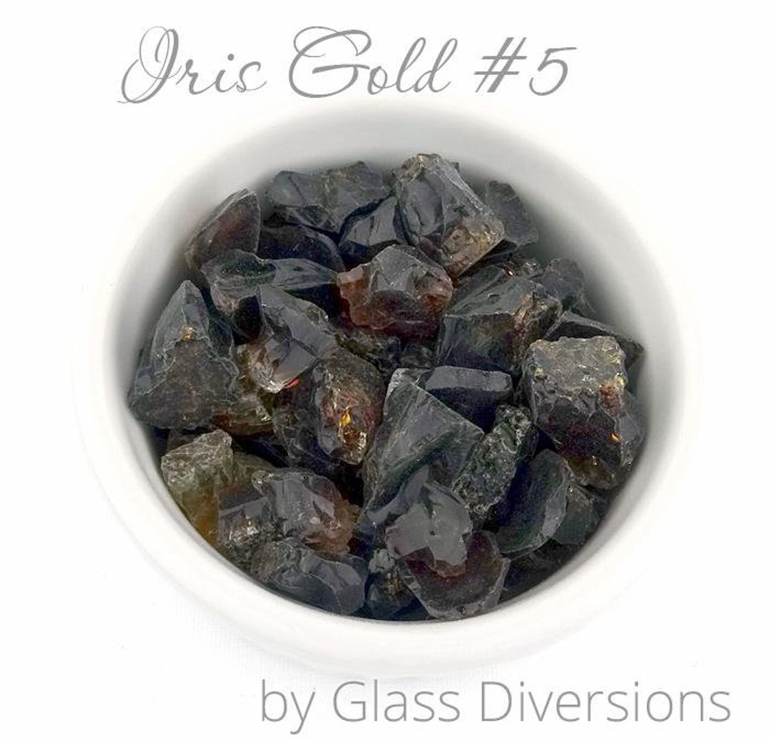 Iris Gold Frit - Etsy