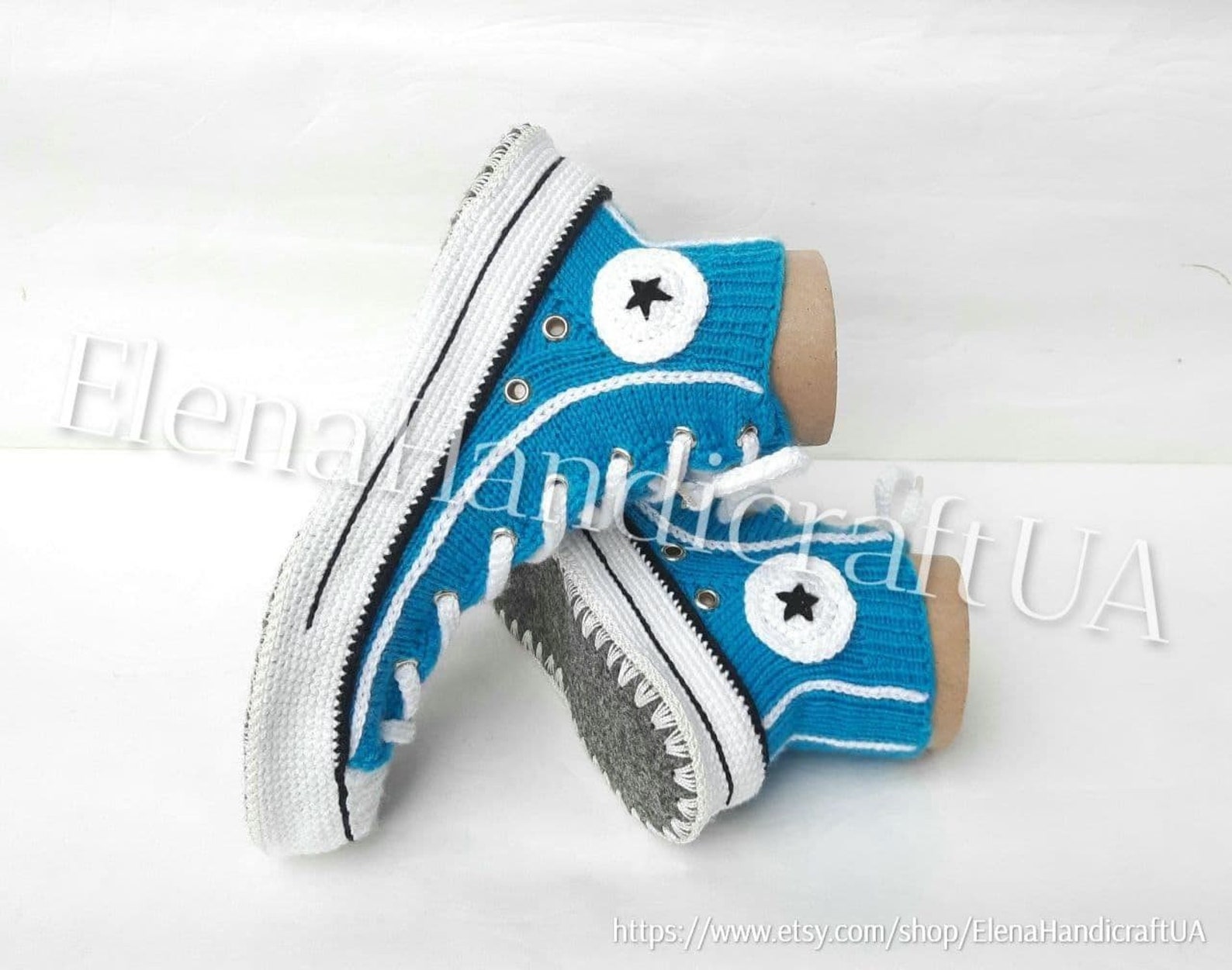 Crochet Converse Slippers|socks Slippers|knitted Sneakers|converse Shoe ...