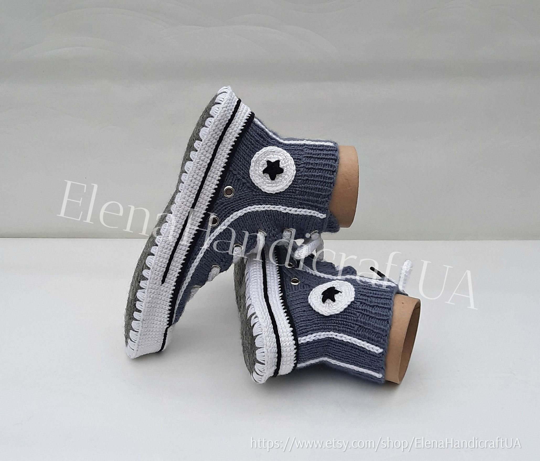 Knitted Gray Converse Slippers for Men and Womensneakers in Style ...