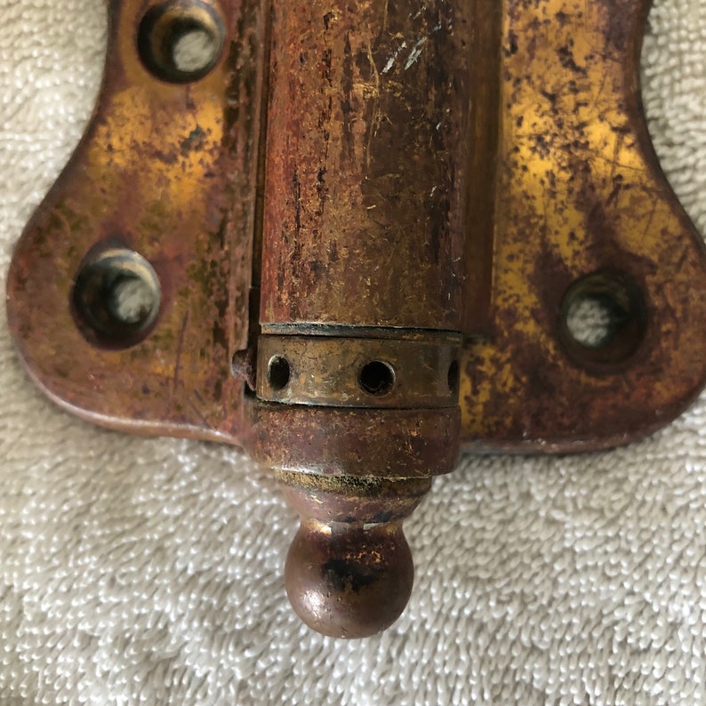 Antique Pair of 1011 Bommer Butterfly Shaped Heavy Duty Brass Spring ...