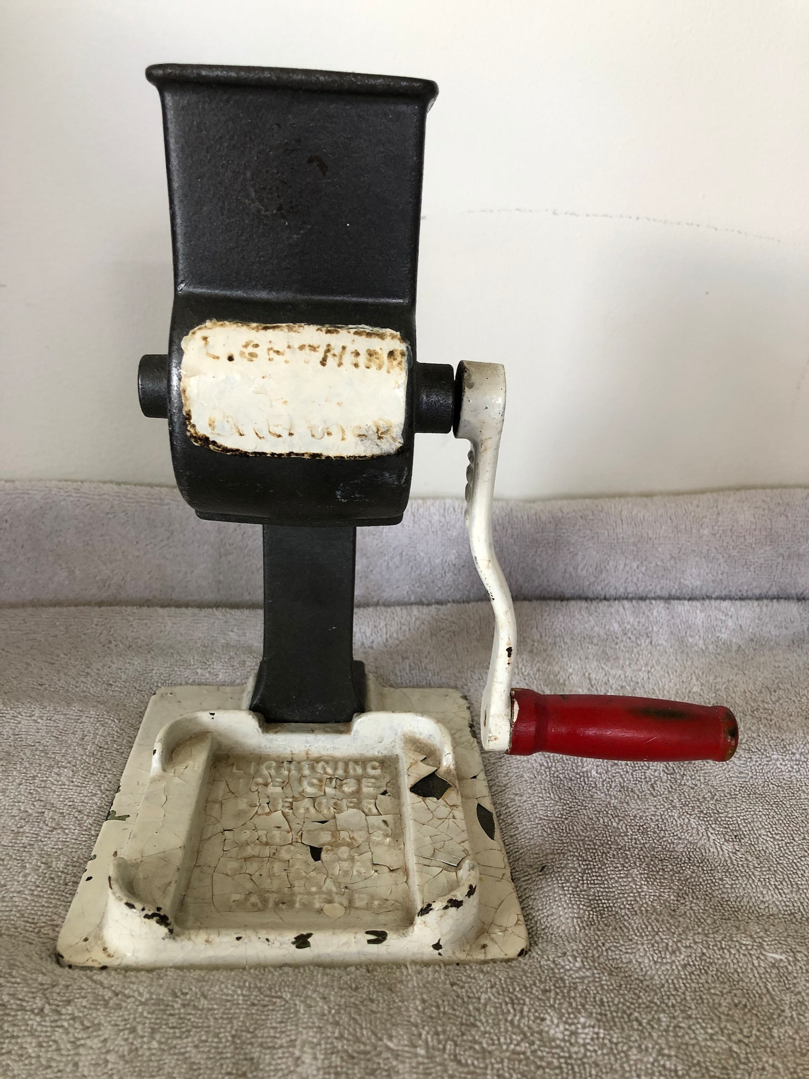 Vintage Lightning Ice Cube Breaker With Long Red Handle/north Bros. Mfg ...