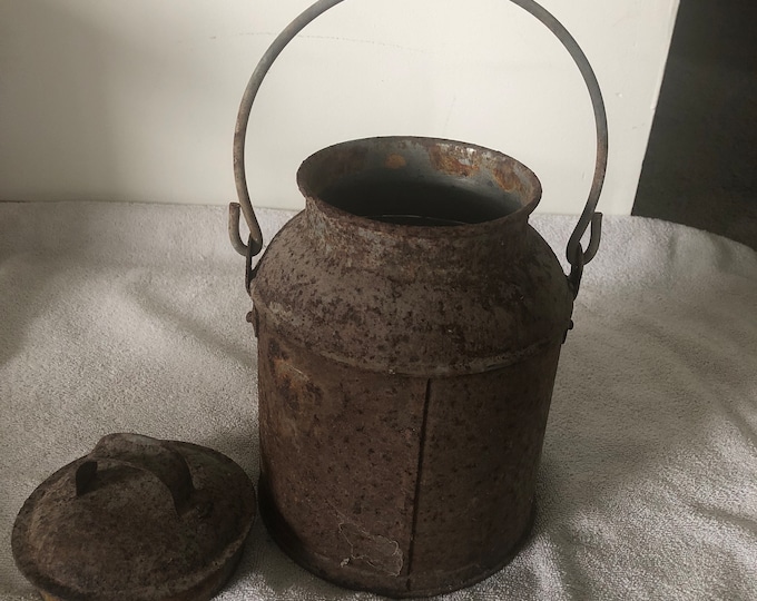 Antique Rusty Milk Can - Etsy