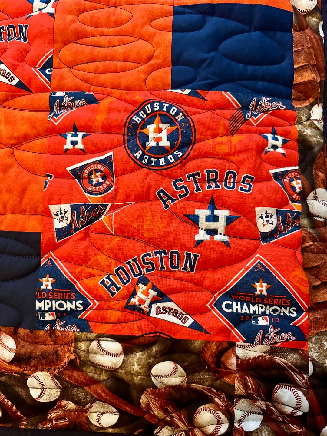 Houston Astros Lap or Baby Quilt - Etsy