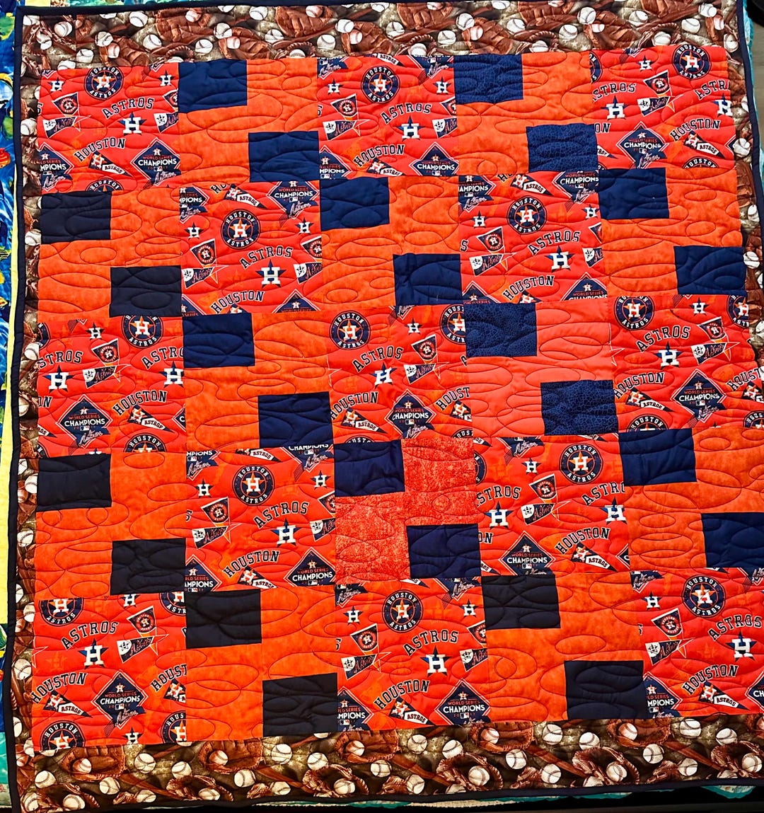 Houston Astros Baseball Quilt - Etsy