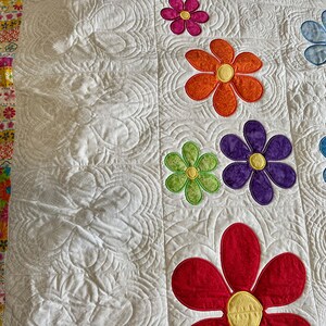 Beautiful Daisy Flower Queen Custom Quilt - Etsy