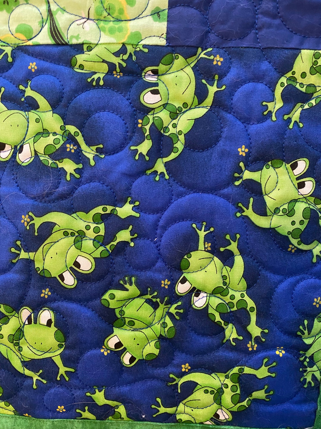 Adorable Frogs Baby Quilt - Etsy