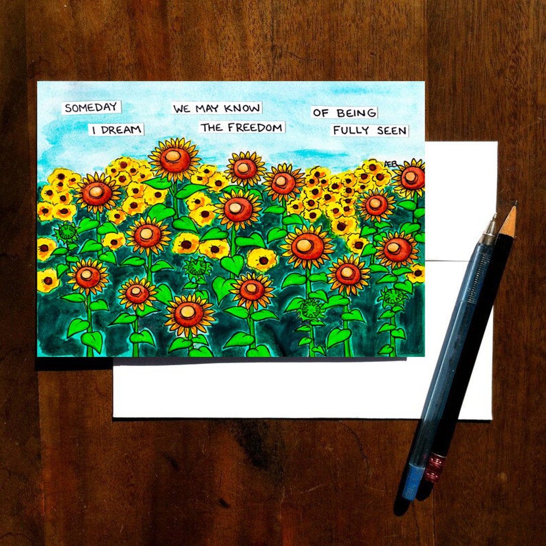 Fully Seen Set of FIVE Folded Greeting Cards, Full Bleed, Borderless ...