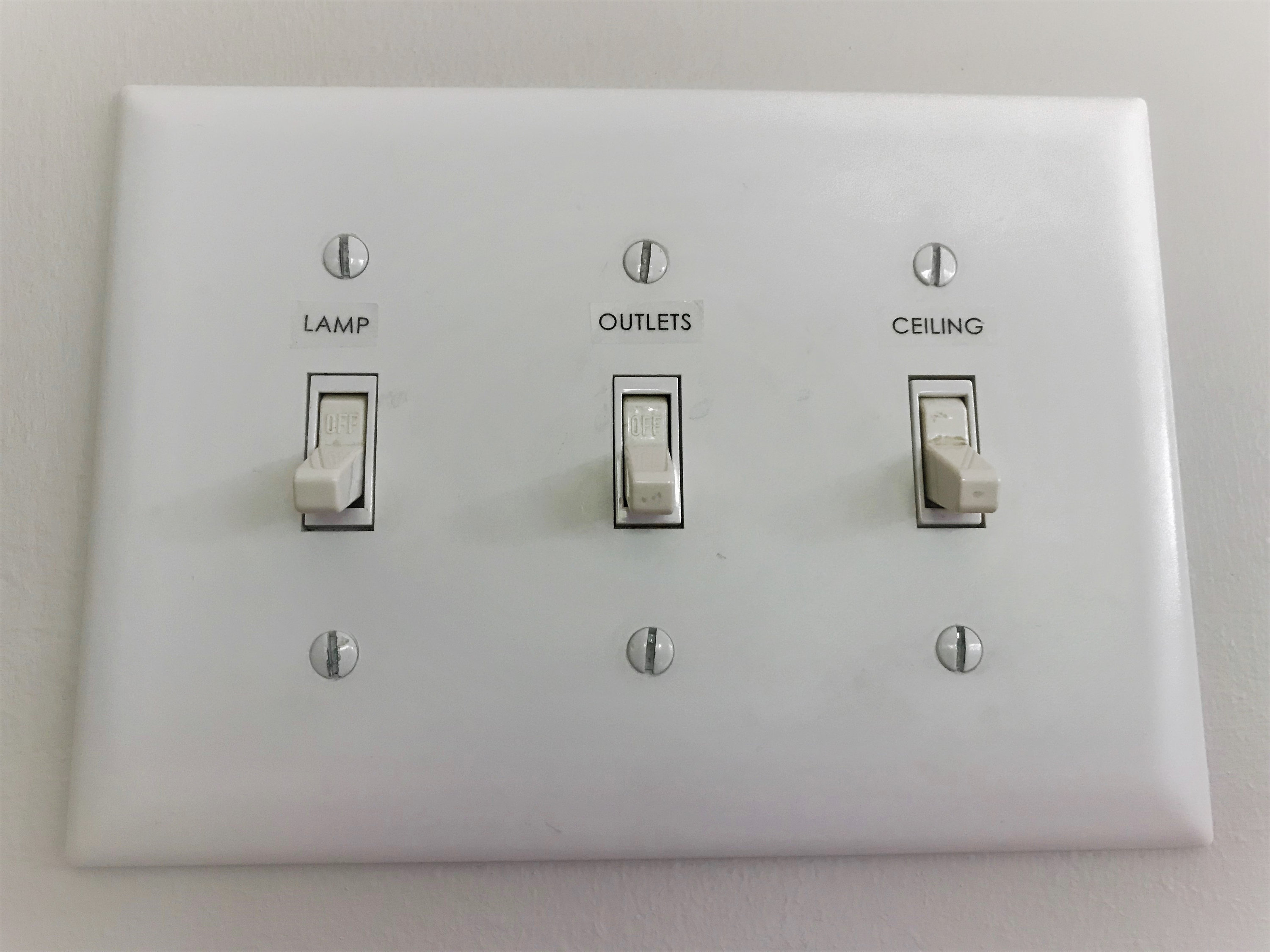 Custom Light Switch Labels Pre-cut and Printed on Clear Sticker Paper ...