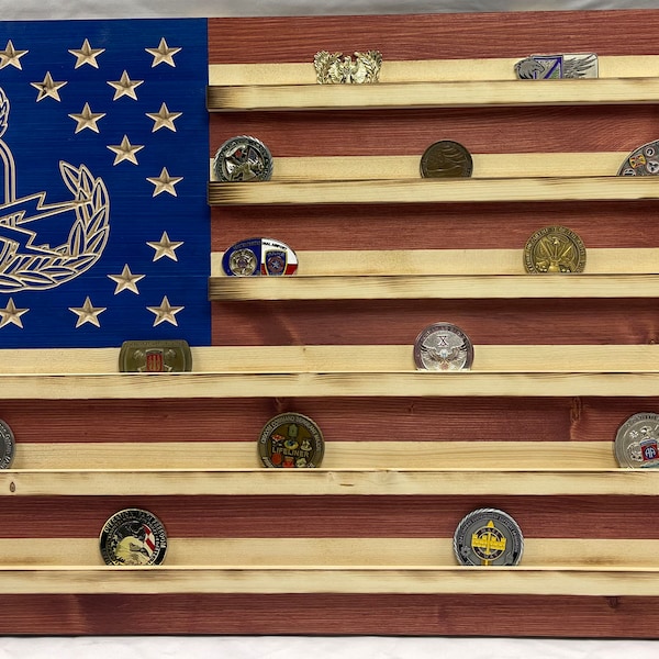 Challenge Coin and Badge Display - Etsy