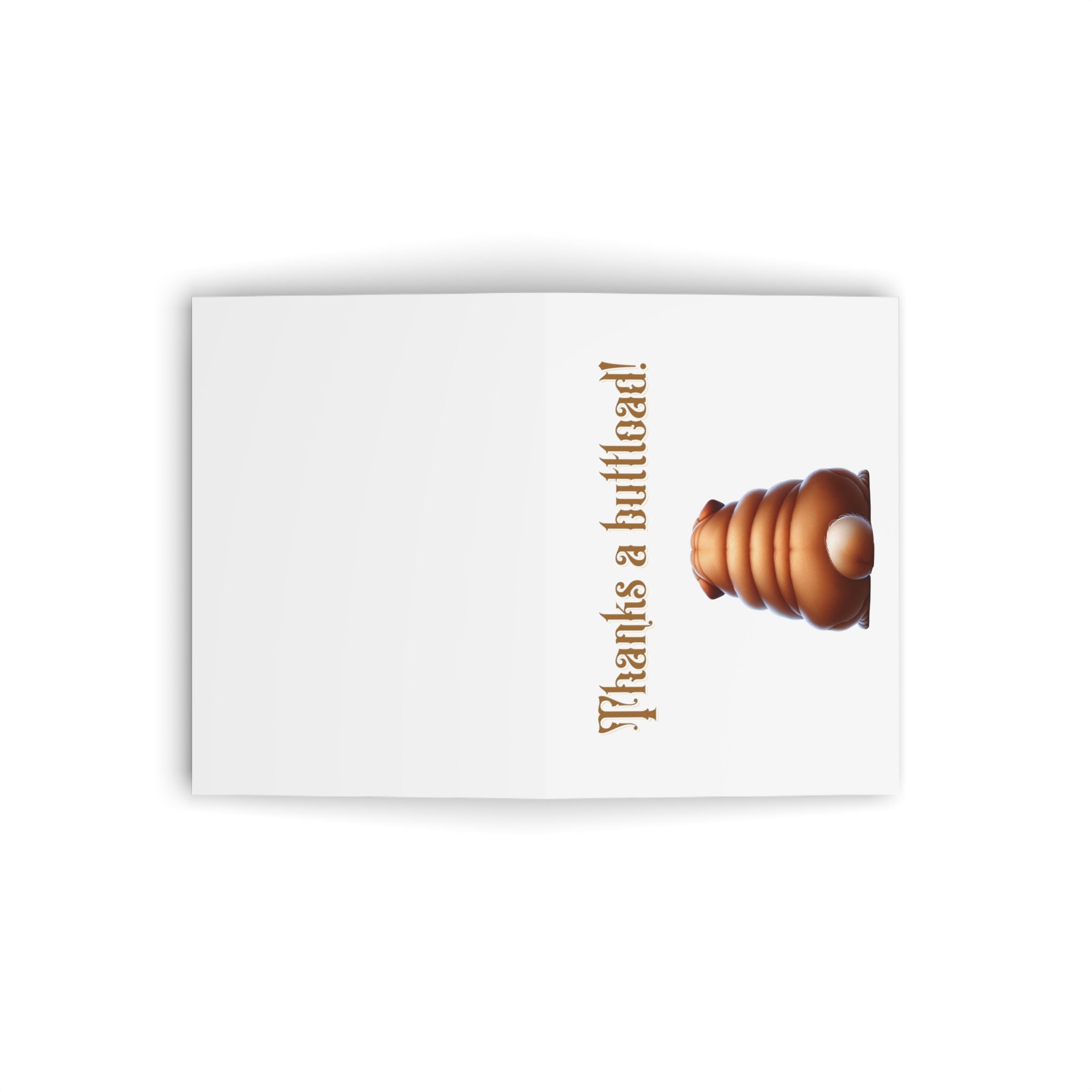 Thanks a Buttload Thank You/thanks Greeting Cards Cute Dog Butt Blank ...