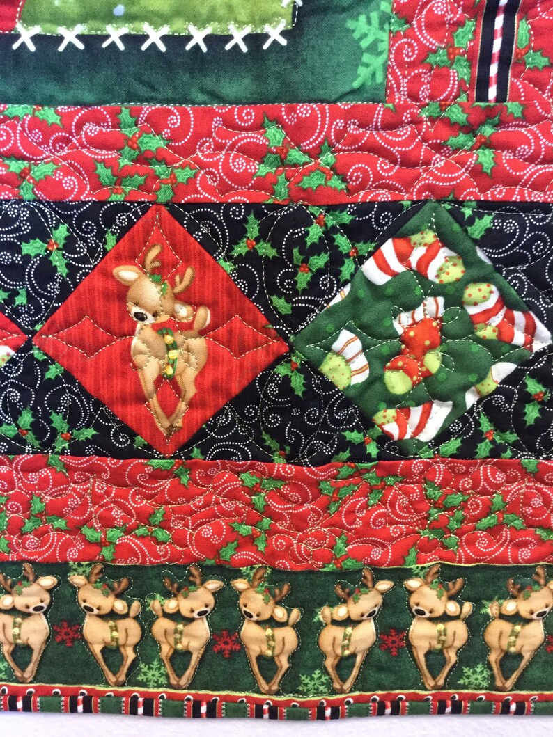 Santa Lap Quilt - Etsy