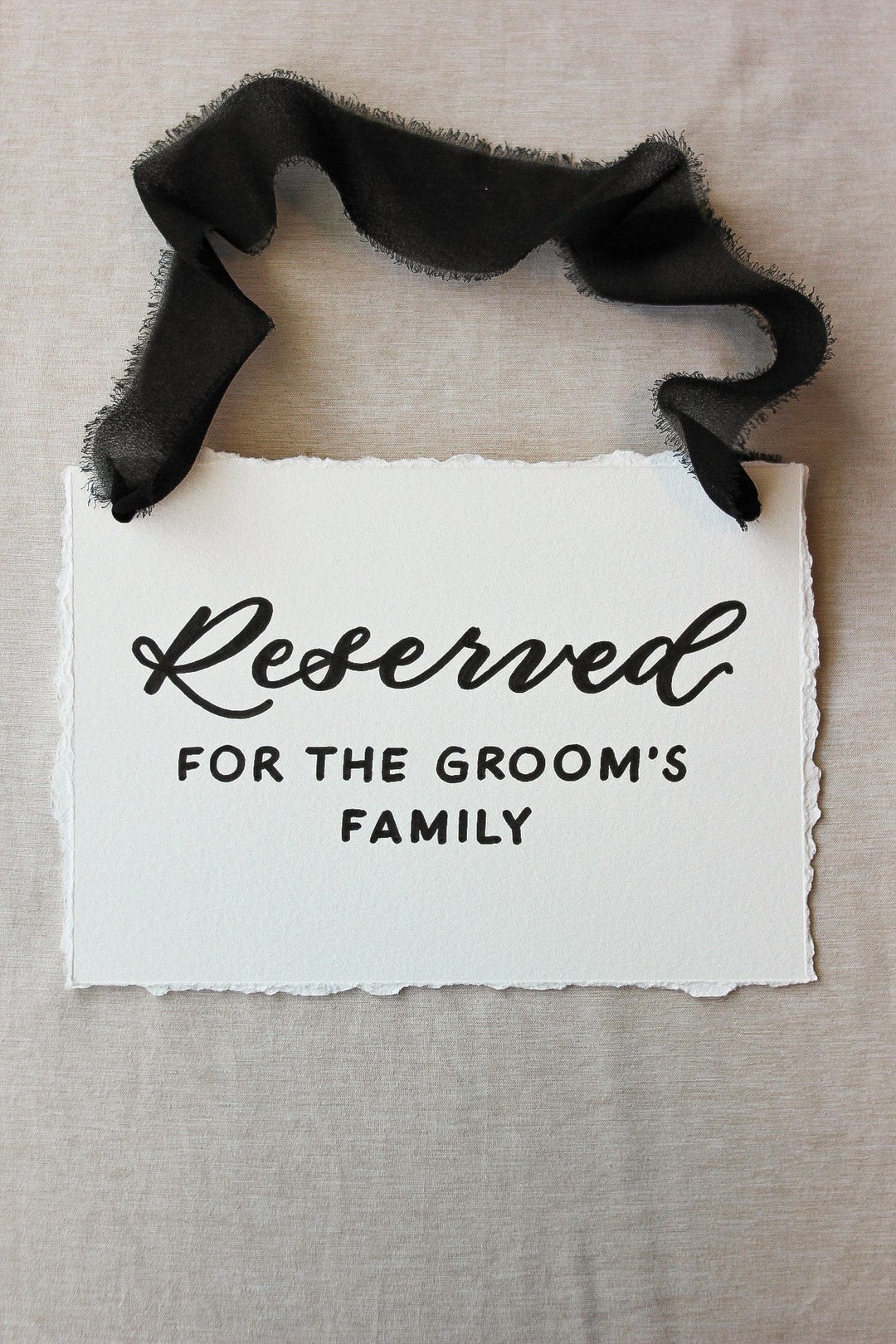 Reserved Row Sign, Wedding Reserved Sign, 5x7 Wedding Reception Sign ...