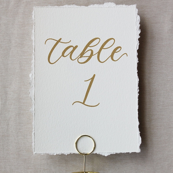 5x7 Table Numbers - Etsy