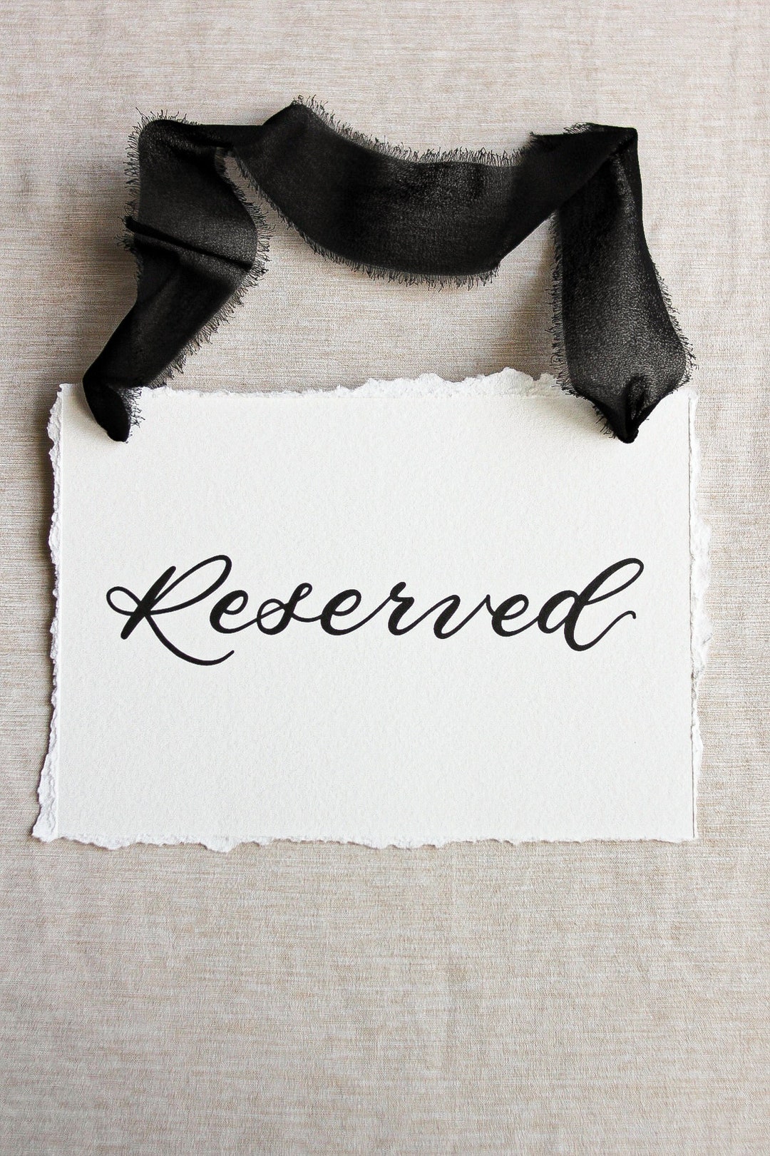 Reserved Row Sign, Wedding Reserved Sign, 5x7 Wedding Reception Sign ...