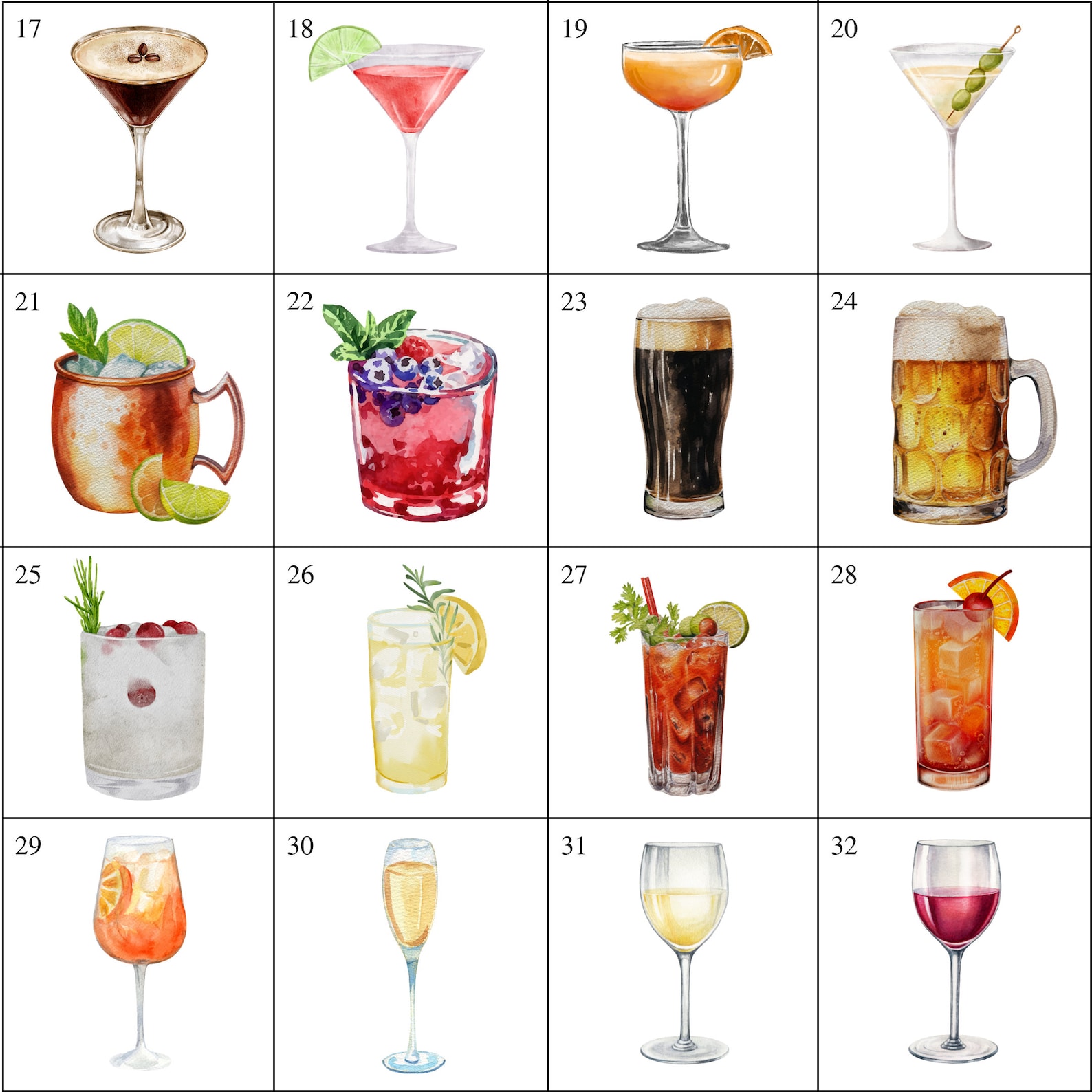 Specialty Cocktails Sign, Deckled Edge Custom Signature Drink Sign ...