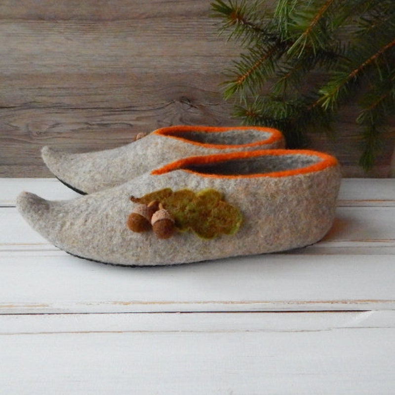 Felt Slippers - Etsy