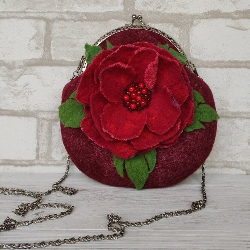 Felted Wool Purse - Etsy