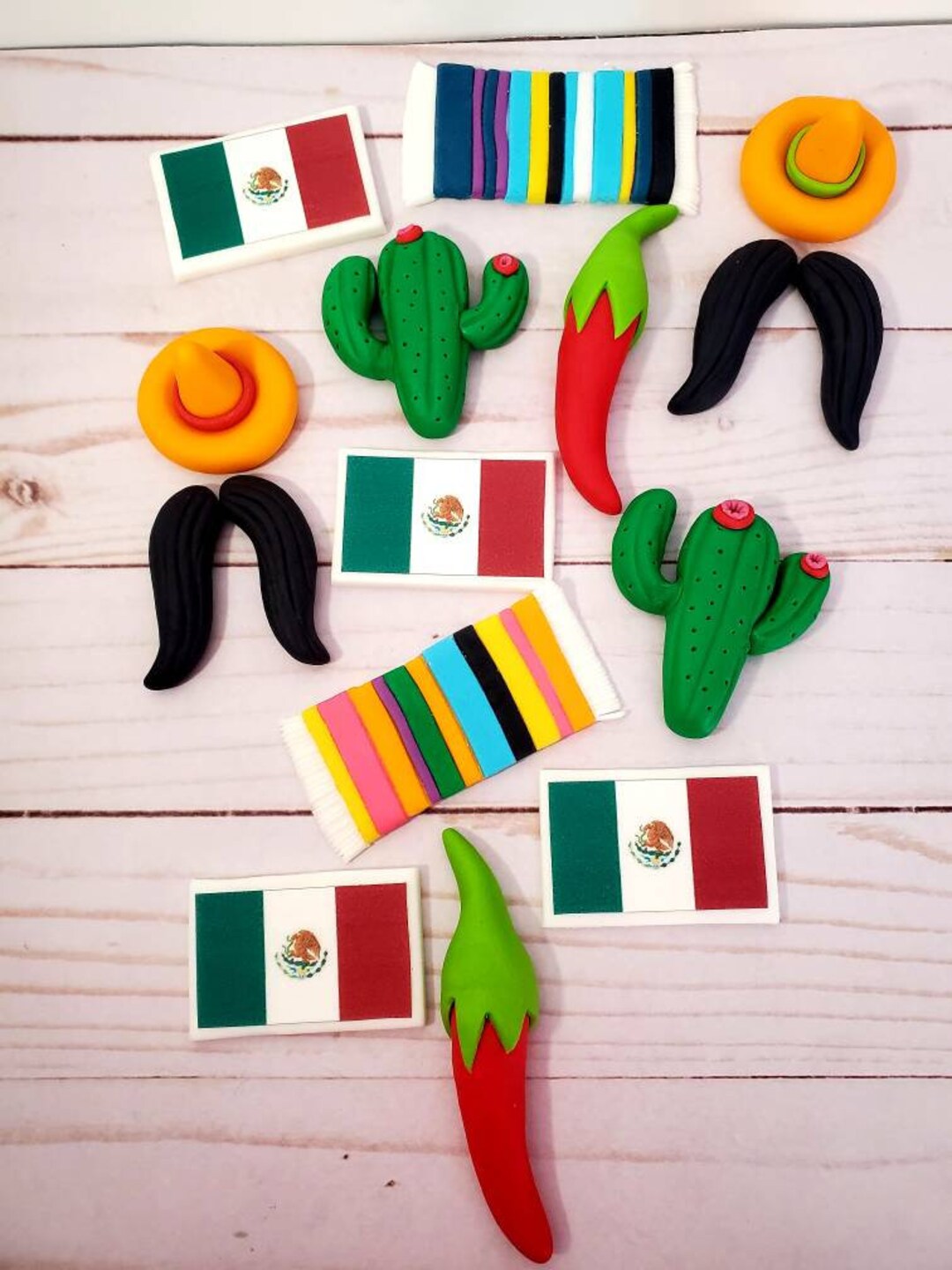 Mexican Cupcake Toppers, Cinco De Mayo Cake Toppers, Cinco De Mayo ...