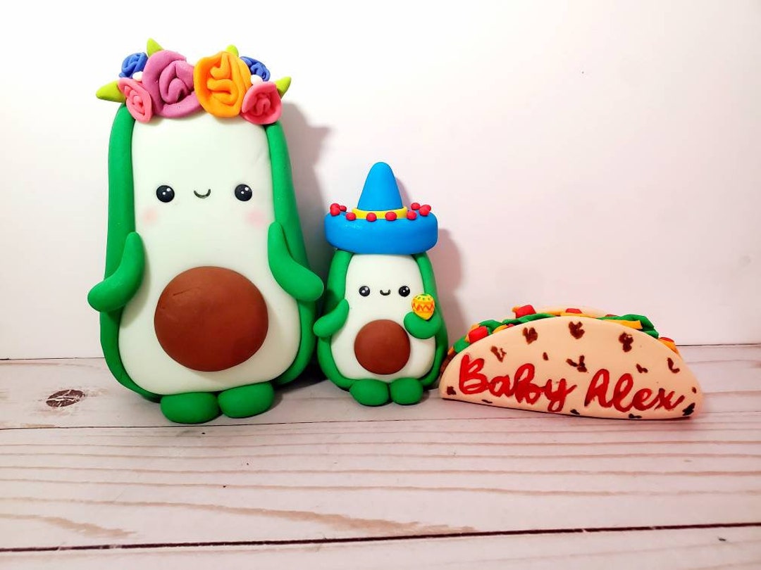 Avocado Cake Toppers, Baby Avocado Cake Topper, Avocado Baby Shower ...