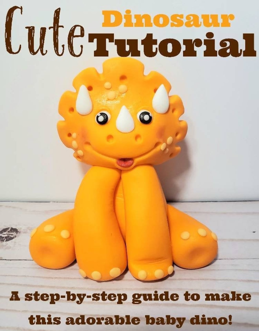 Dinosaur Cake Topper Tutorial, Digital Dinosaur Tutorial, How to Make a ...
