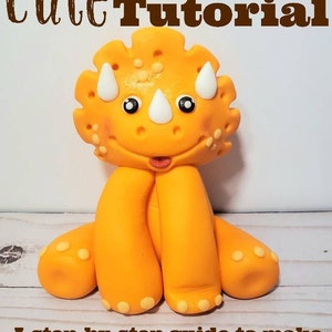 Dinosaur Cake Topper Tutorial, Digital Dinosaur Tutorial, How to Make a ...