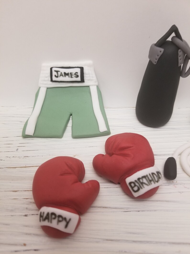 Boxing Cake Decorations Boxer Cake Toppers Boxing Glove | Etsy
